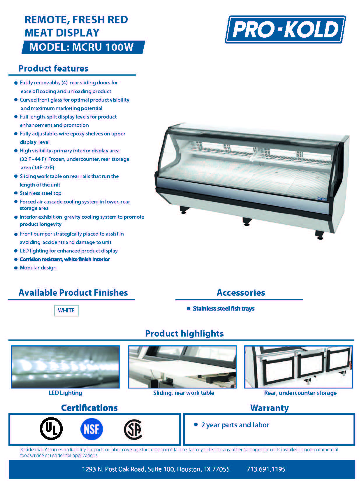 MCRU 100 W – Pro-Kold